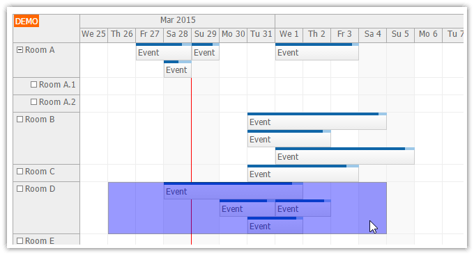 Event Multi-Selecting - Scheduler | DayPilot Documentation - Scheduling ...
