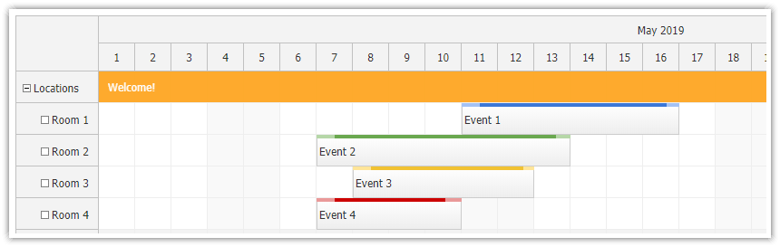 Message Bar - Scheduler | DayPilot Documentation - Scheduling for HTML5 ...