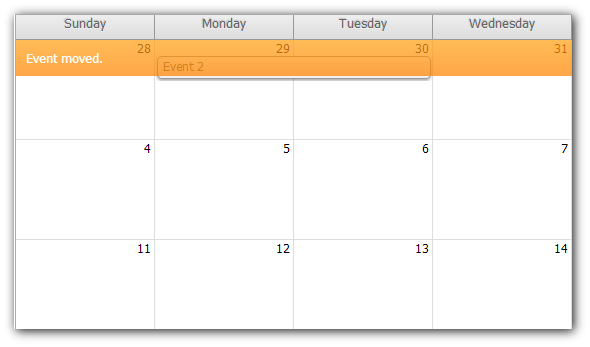 Message Bar - Monthly Event Calendar | DayPilot Documentation ...