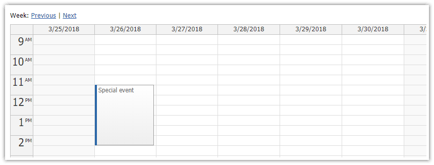 Next and Previous Buttons - Event Calendar | DayPilot Documentation ... Next and Previous Buttons - Event Calendar | DayPilot Documentation ...