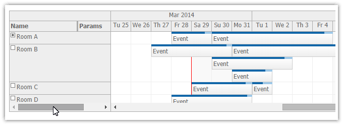 Row Header Scrolling - Scheduler | DayPilot Documentation - Scheduling ...