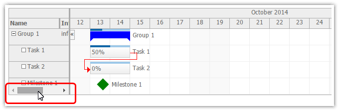 Row Header Scrolling Gantt Chart Daypilot Documentation Scheduling For Html5javascript 2827