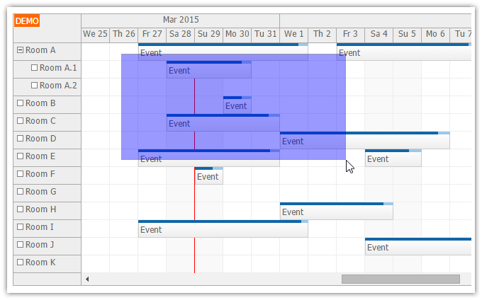 Event Multi-Selecting - Scheduler | DayPilot Documentation - Scheduling ...