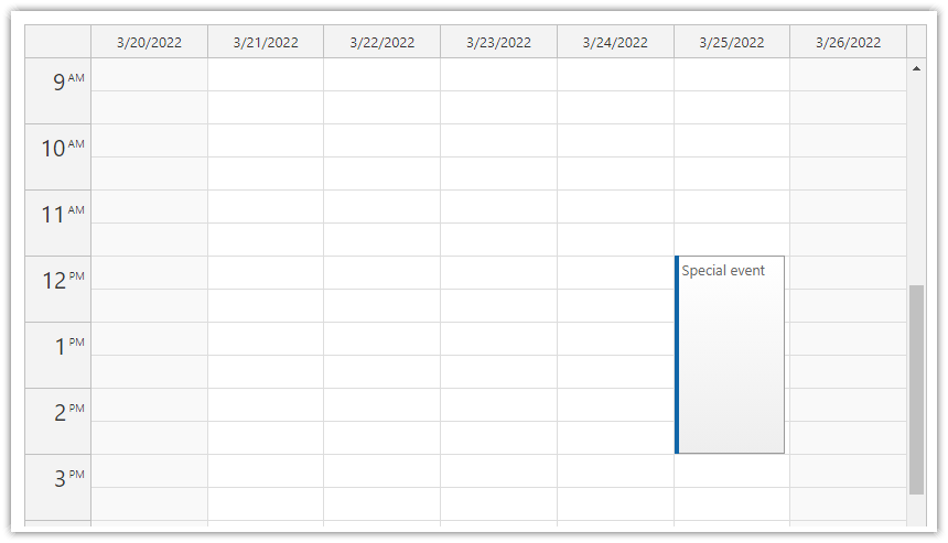 Week View Event Calendar DayPilot Documentation Scheduling 